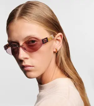 Fendi Baguette Cat-eye Sunglasses - Pink
