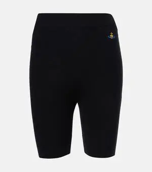 VIVIENNE WESTWOOD Bea Cotton Biker Shorts - Black