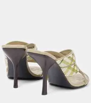 Burberry Cabana 90 Check Mules