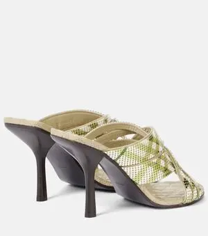 Burberry Cabana 90 Check Mules
