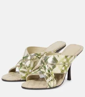Burberry Cabana 90 Check Mules