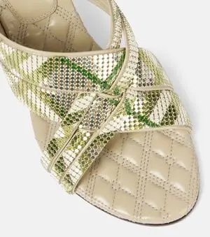Burberry Cabana 90 Check Mules