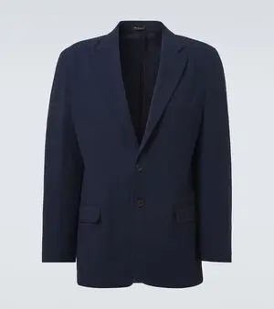 Rubinacci Striped Single-breasted Wool Blazer