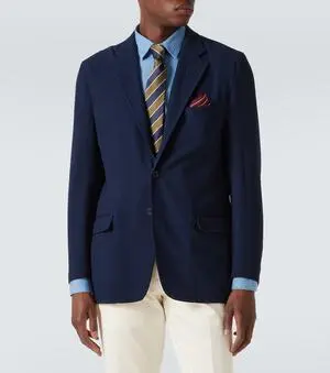 Rubinacci Striped Single-breasted Wool Blazer