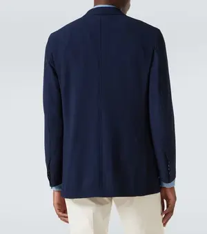 Rubinacci Striped Single-breasted Wool Blazer