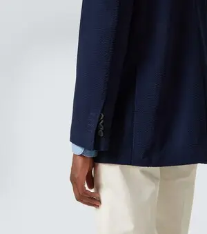 Rubinacci Striped Single-breasted Wool Blazer