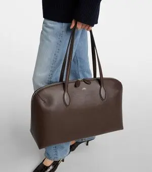 TOTEME Leather Tote Bag - Brown