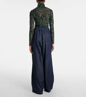Dries Van Noten High-rise Wide-leg Jeans - Blue