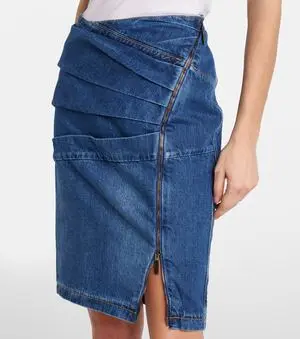 NENSI DOJAKA Denim Midi Skirt