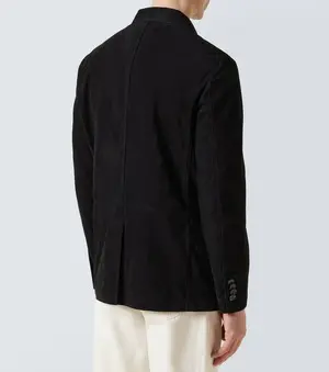 Brioni Monti Single-breasted Suede Blazer