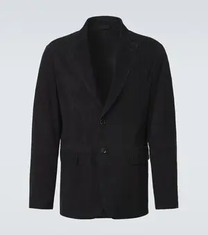 Brioni Monti Single-breasted Suede Blazer