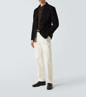 Brioni Monti Single-breasted Suede Blazer