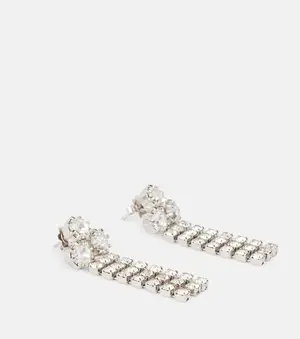 JIL SANDER Crystal-embellished Dangle Earrings