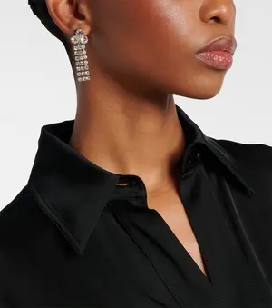 JIL SANDER Crystal-embellished Earrings