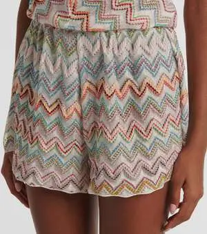 Missoni Zigzag Crochet Halterneck Romper
