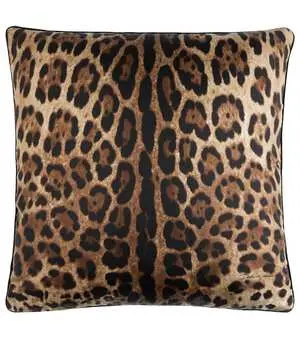 Dolce & Gabbana Leopardo Small Silk Twill Cushion