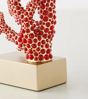 L'Objet Coral Gold-plated Bookend