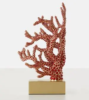 L'Objet Coral Gold-plated Bookend