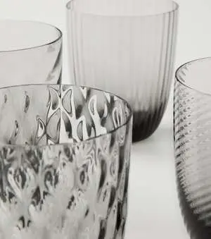 NASONMORETTI Idra Set Of 6 Glasses - Grey