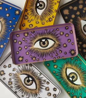 LES-OTTOMANS Eye Decorative Tray