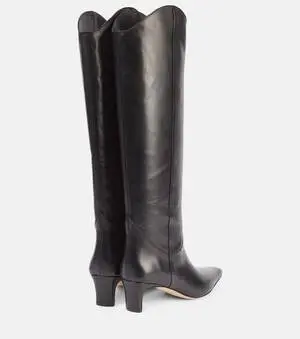 Staud Western Wally 55 Leather Cowboy Boots