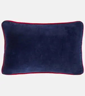 LES-OTTOMANS Rock Lobster Embroidered Cushion