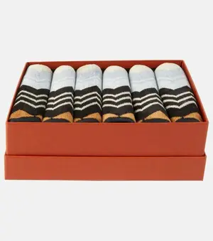 Missoni Giacomo Zigzag Set Of 6 Face Towels - Multicoloured