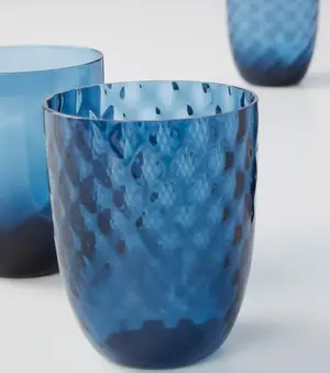 NASONMORETTI Idra Set Of 6 Glasses - Blue