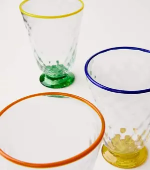 La DoubleJ Quilted Set Of 4 Glasses