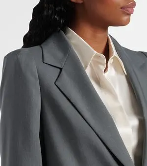 Max Mara Ebridi Wool, Mohair, And Silk Blazer