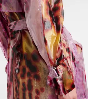 Dries Van Noten Printed Double-breasted Trench Coat
