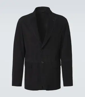 Brioni Single-breasted Suede Blazer