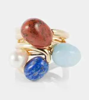 Zimmermann Plated Ring With Gemstones - Multicoloured