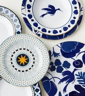 La DoubleJ Wildbird Set Of 2 Dinner Plates