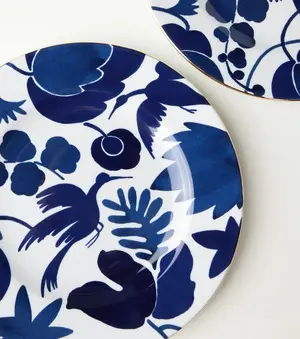 La DoubleJ Wildbird Set Of 2 Dinner Plates