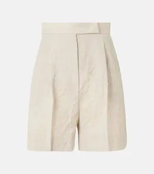 Max Mara Abisso Virgin Wool Canvas Shorts