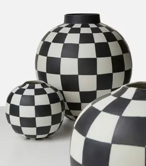 L'Objet Damier Small Vase - Multicoloured