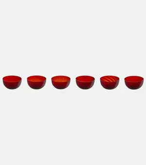 NASONMORETTI Idra Set Of 6 Cups - Red