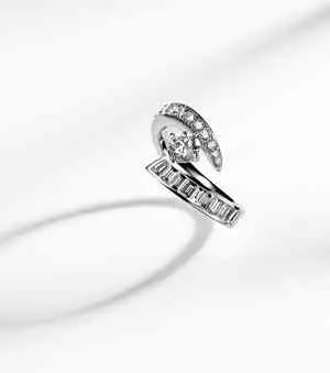BUCHERER FINE JEWELLERY Inner Fire 18kt White Gold Diamond Ring