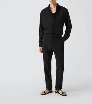 Saint Laurent Cassandre Leather Sandals