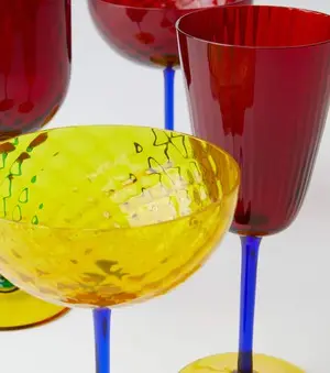 Dolce & Gabbana Murano Wine Glass - Red