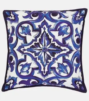 Dolce & Gabbana Small Printed Canvas Cushion