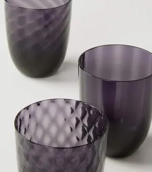 NASONMORETTI Idra Set Of 6 Glasses - Purple