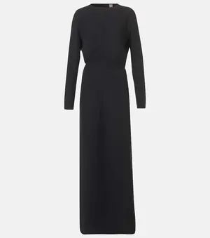 TOTEME Draped Cady Maxi Dress