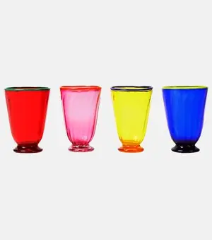 La DoubleJ Rainbow Set Of 4 Glasses - Multicoloured