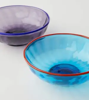La DoubleJ Luxury Set Of 2 Glass Nut Bowls