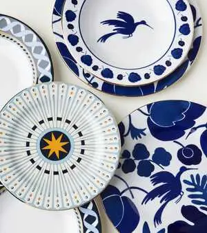 La DoubleJ Wildbird Set Of 2 Soup Plates