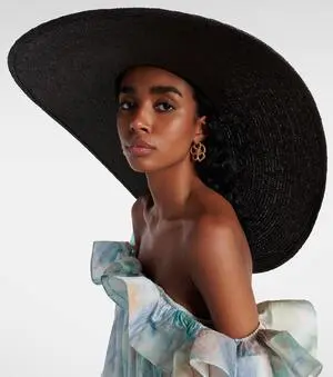 Zimmermann Raffia Sun Hat - Brown