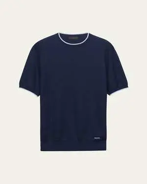 Prada Silk-cotton Mesh Sweater