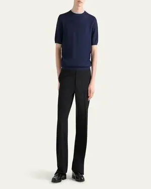 Prada Silk-cotton Mesh Sweater
